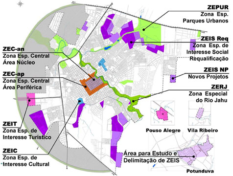 Plano diretor de Jaú - SP: Mapas - Plano Diretor (2006)