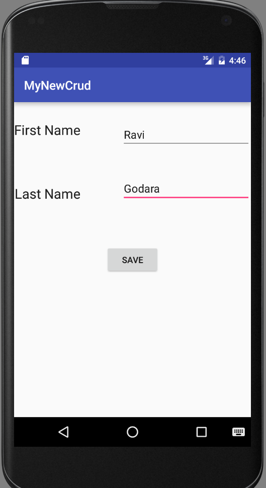 Mobile App @ Android : Registration Form with SQLite DataBase Part - I ...