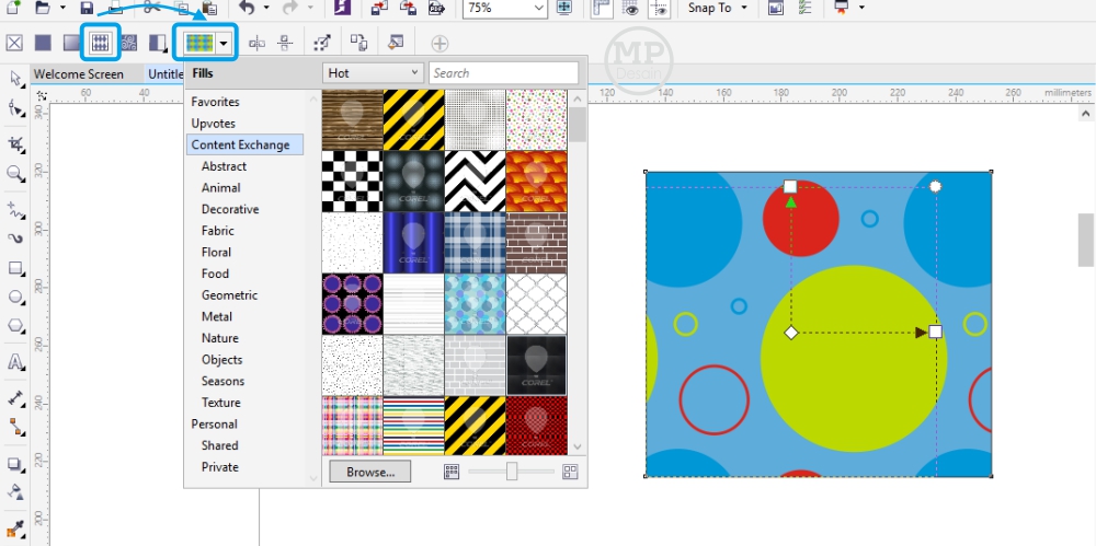 Membuat Gradasi Warna Menggunakan Interactive Fill Tool Pada CorelDRAW ...