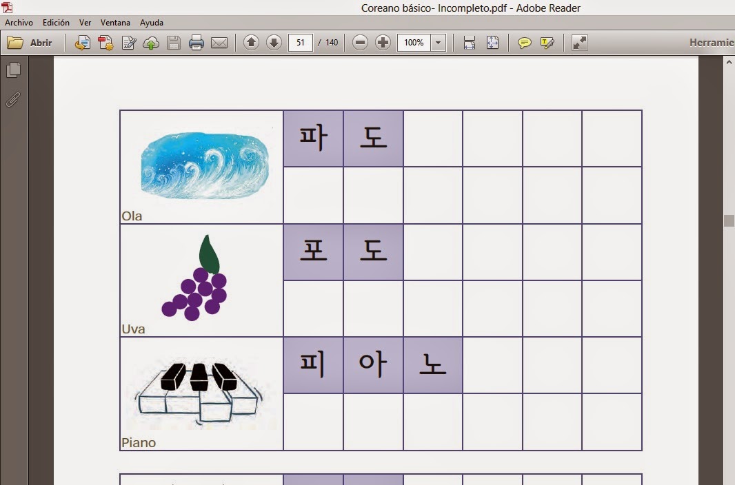 Material Para Aprender Coreano: Libro: Coreano básico incompleto