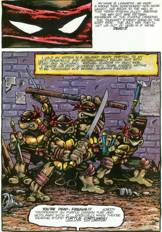 TMNT Entity: Compare/Contrast: The Many Colorizations of TMNT #1