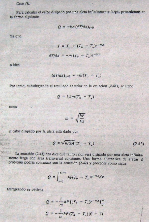 Calor disipado por una aleta | Transferencia de Calor