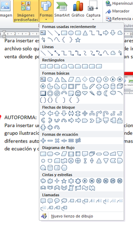 guard-blog: Manipular imágenes, lineas, autoformas y Word Art