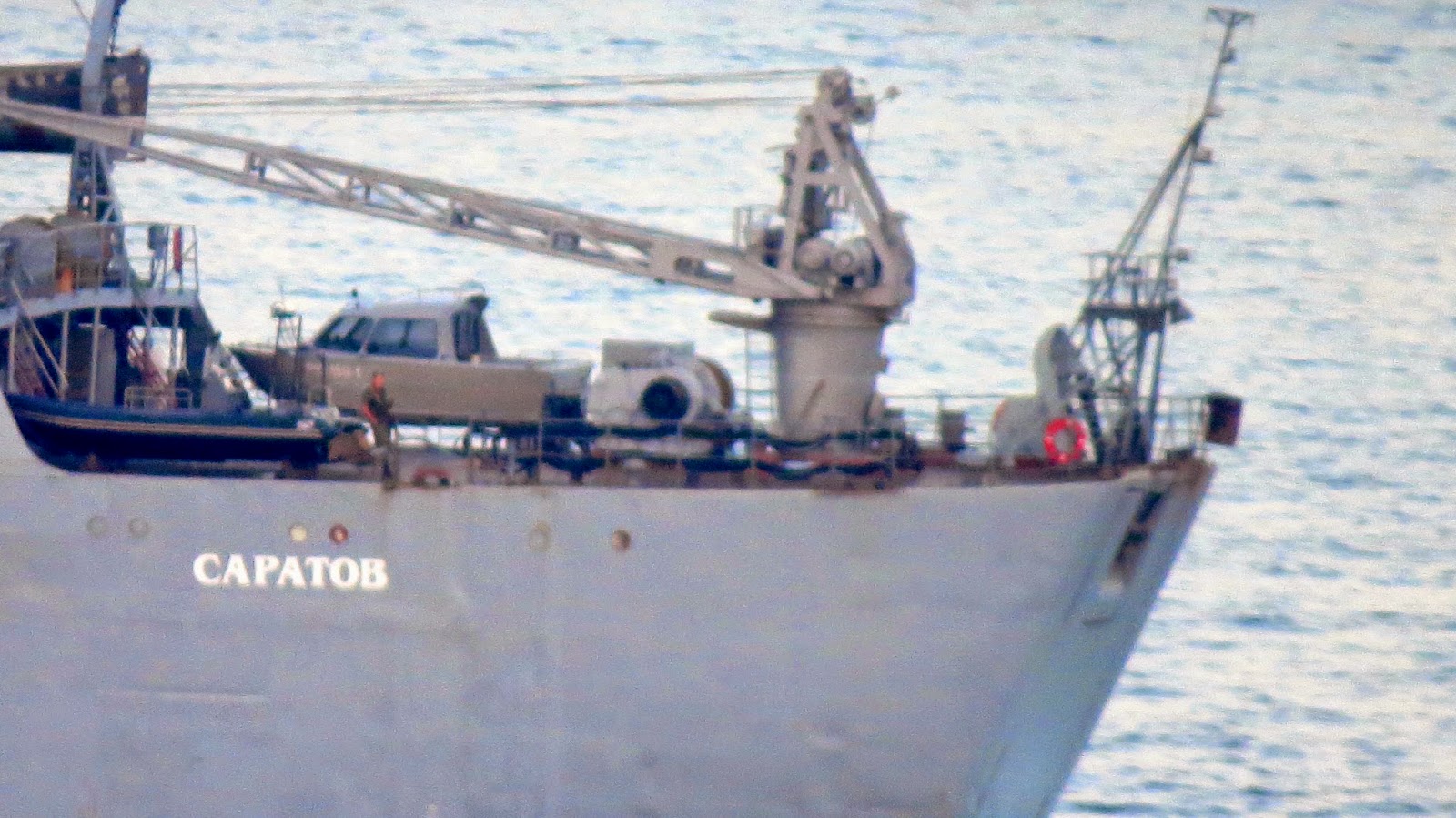 WARSHIPS ON THE BOSPHORUS: 150 SARATOV, Alligator class large landing ship