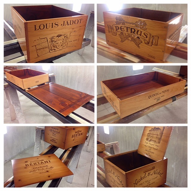 Wooden Wine Boxes & Wine Crates: Beautifully Finished Wine Crates & Panels