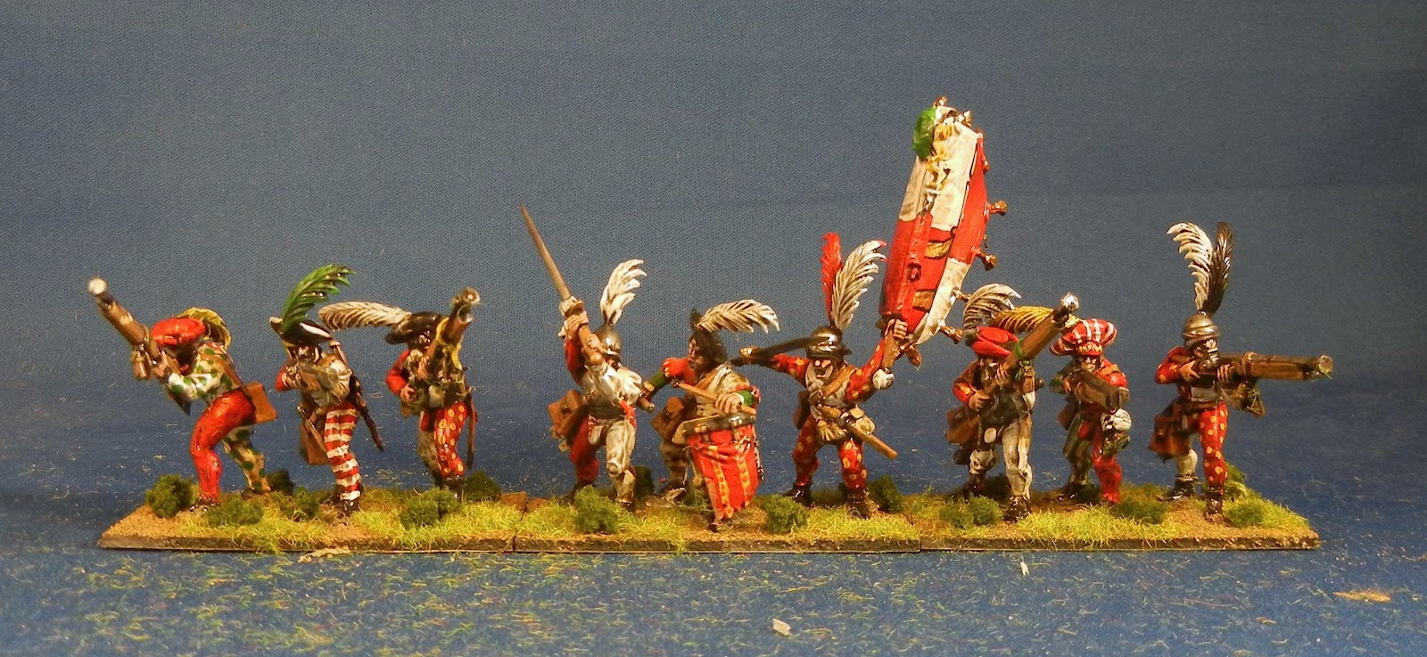 Bob's Miniature Wargaming Blog: 28mm renaissance musketeers
