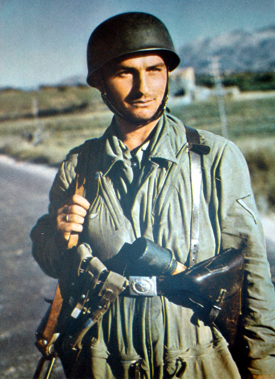 World War II in Color: German Fallschirmjäger during Operation Mercury