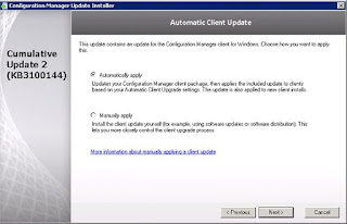 Idan's Blog: Automatic Client Upgrade for SCCM cumulative update