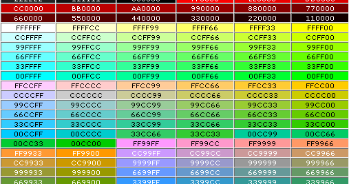 Howrse Love: Kolory RGB