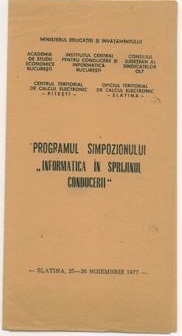 Ion IVAN: Istoria informaticii românești: Conferințe de informatică