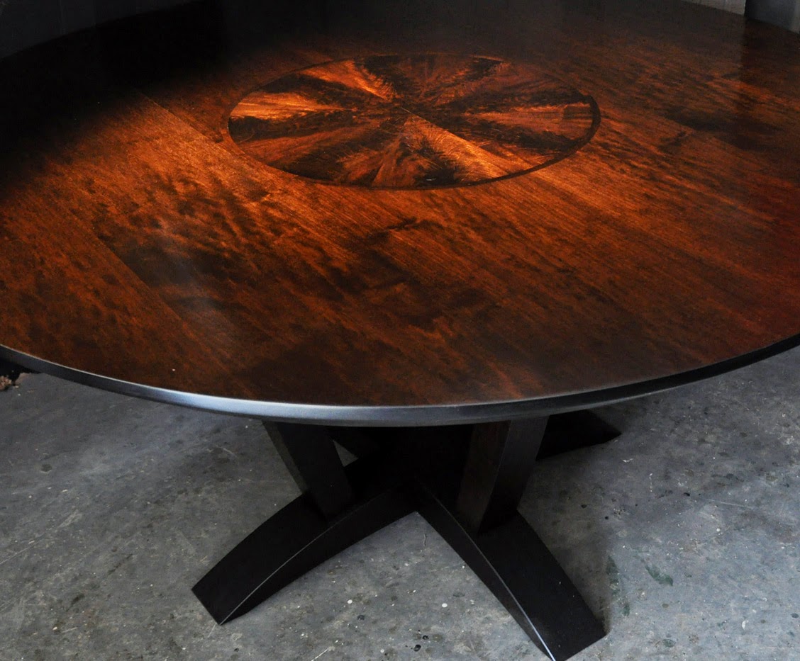 Dorset Custom Furniture - A Woodworkers Photo Journal: a round walnut ...