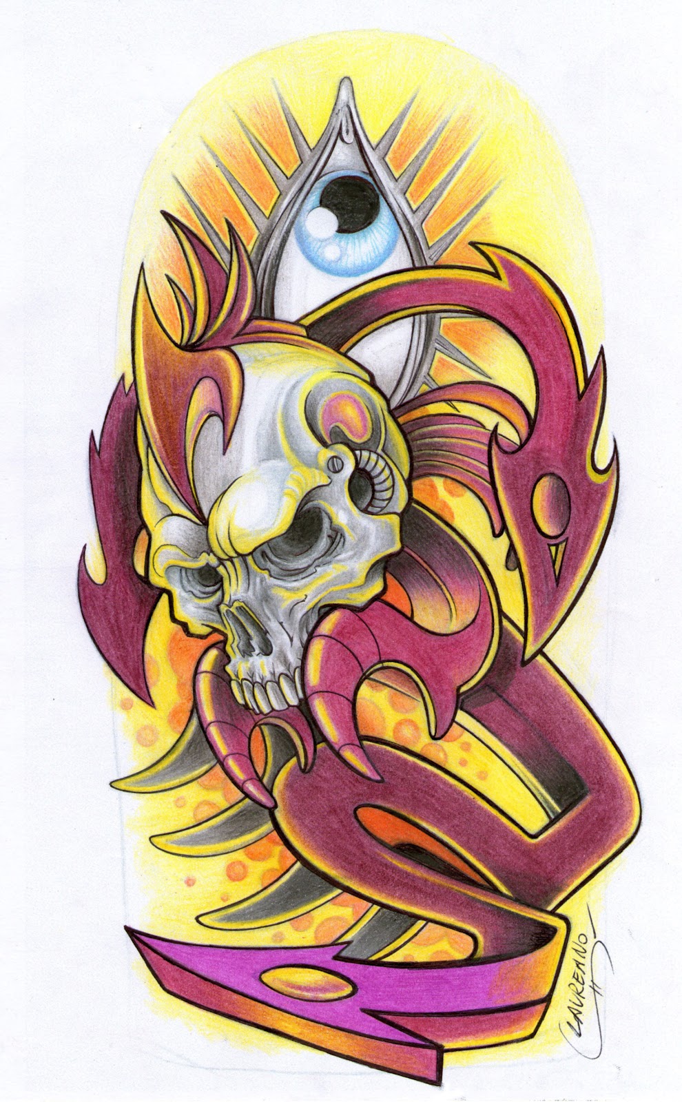 Lorien Tattoo: Sketchbook a color Tattoo