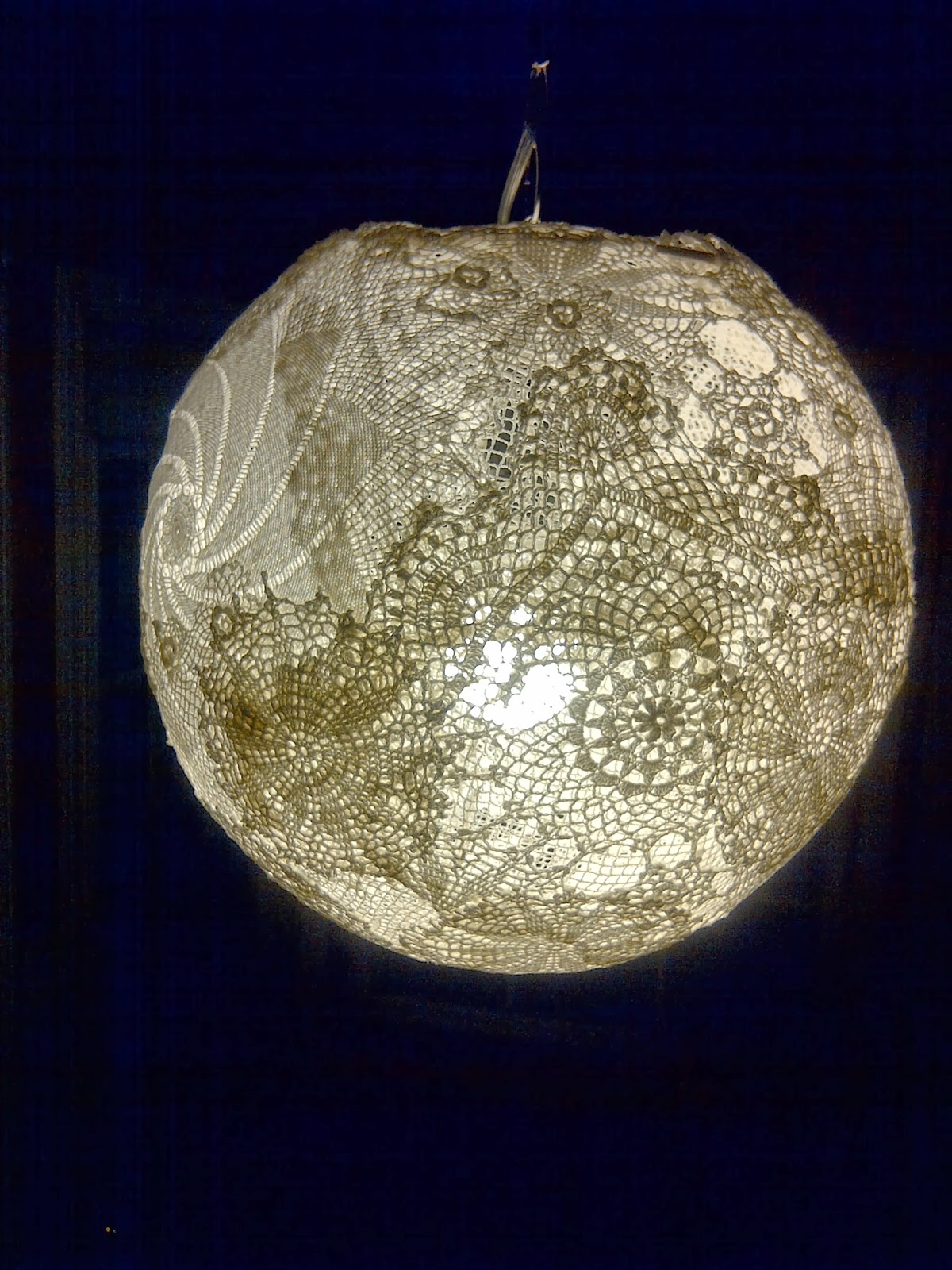 Brick Home Love: DIY Hanging Doily Lamp