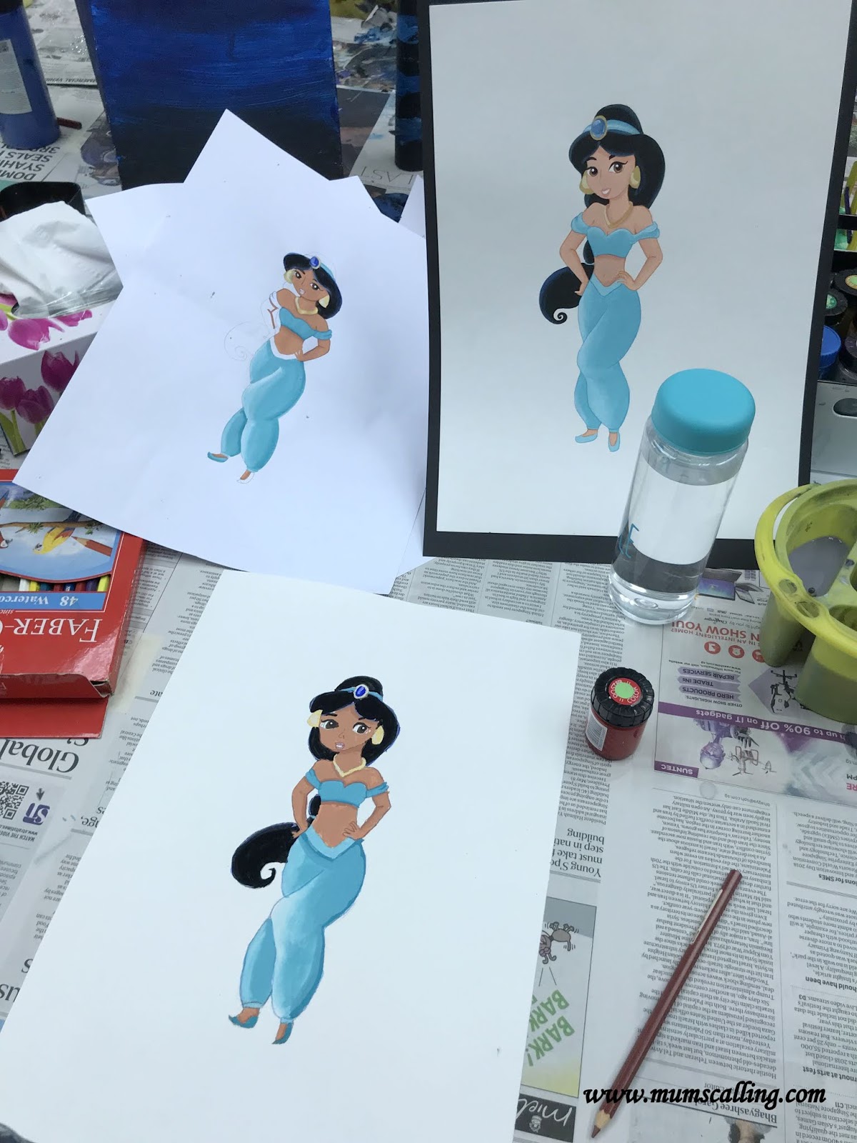 Mum's calling : Little Artists Art Studio - Cartoon Illustration Fun