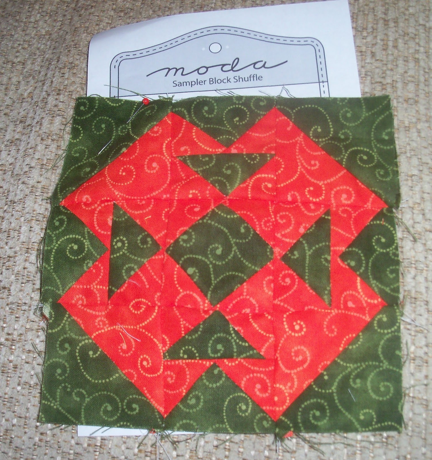 Quilters' Quarters: Moda Sampler Block Shuffle