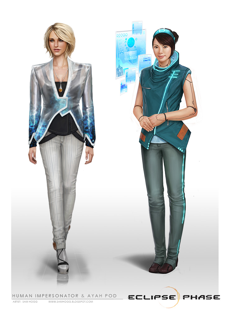 The Art of Sam Hogg: Eclipse Phase: Transhuman artwork