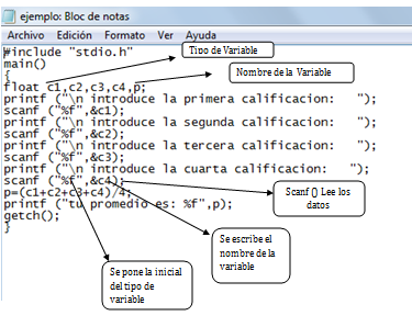 LENGUAJE C: 1) Declaración de Variables y Asignación de Valores
