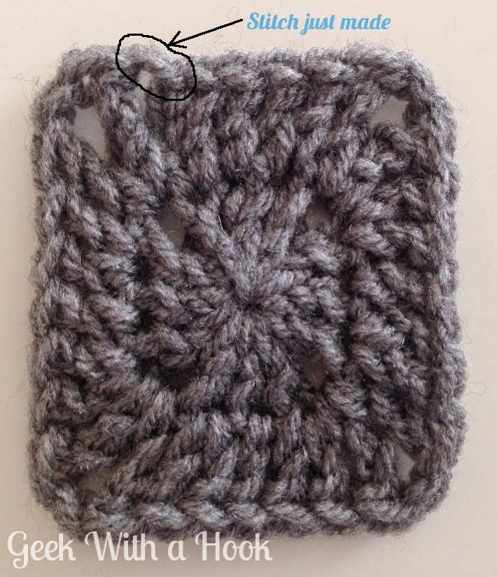 Geek With a Hook: Solid Granny Square Pattern for Pixel Crochet (Left ...