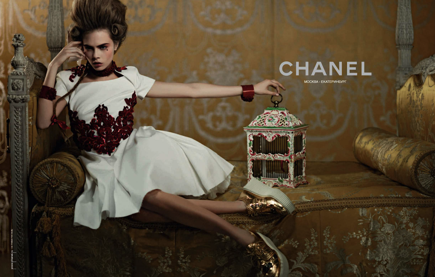 Ad Campaign: Chanel Resort 2013: Saskia de Brauw & Cara Delevingne by ...
