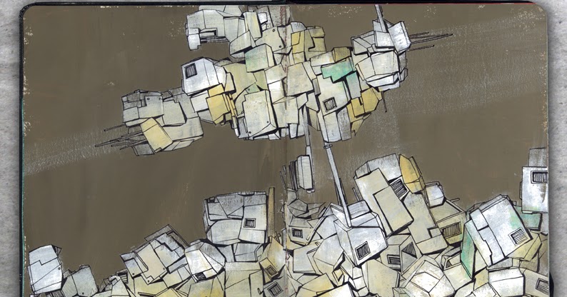 rougart drawing: SPACE JUNK