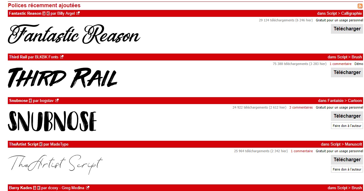 Top 10 des Meilleurs Sites Pour les Polices et les Fonts Gratuites