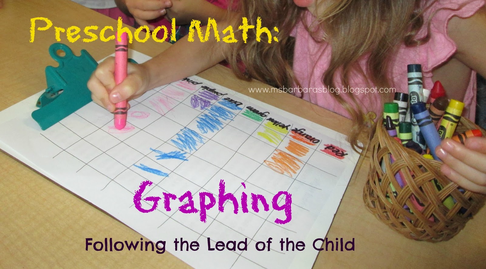 For the Children: Preschool Math: Graphing and Following the Lead of ...