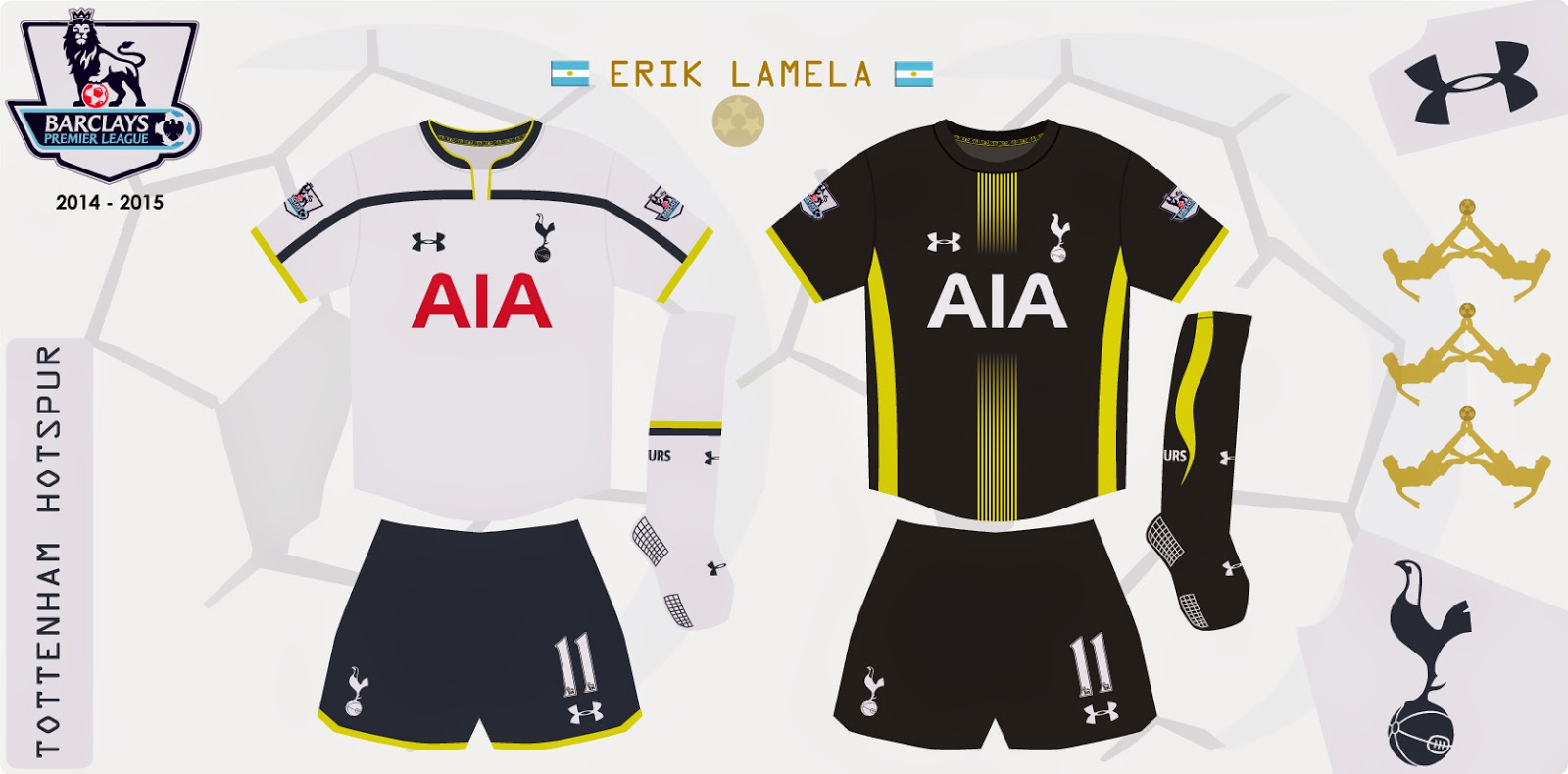 Design Futbol Kits: Tottenham Hotspur 2014 - 2015 (Premier League)