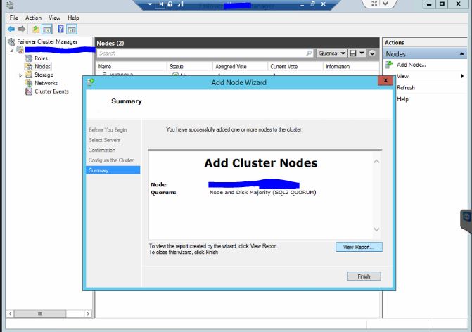 How to add SQL node to failover cluster - TECH Stuff