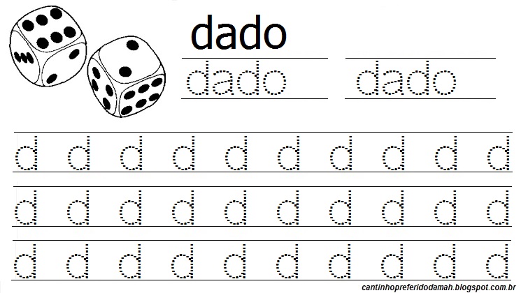 Meu Cantinho Preferido: Treinando a letra de imprensa minúscula