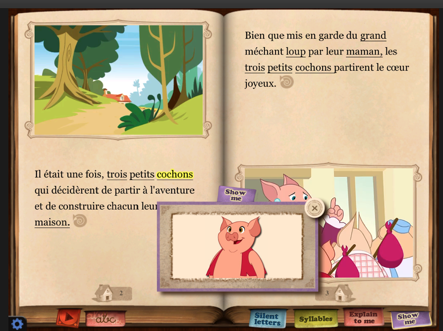French Apps for Kids: Les Trois Petits Cochons (Chocolapps)