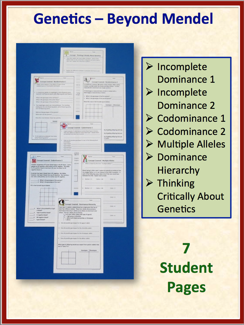 Amy Brown Science: Genetics Problems and Activities for Biology ...