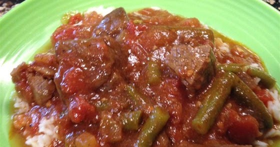 Arabic Green Beans with Beef Recipe | Arabic Food Recipes