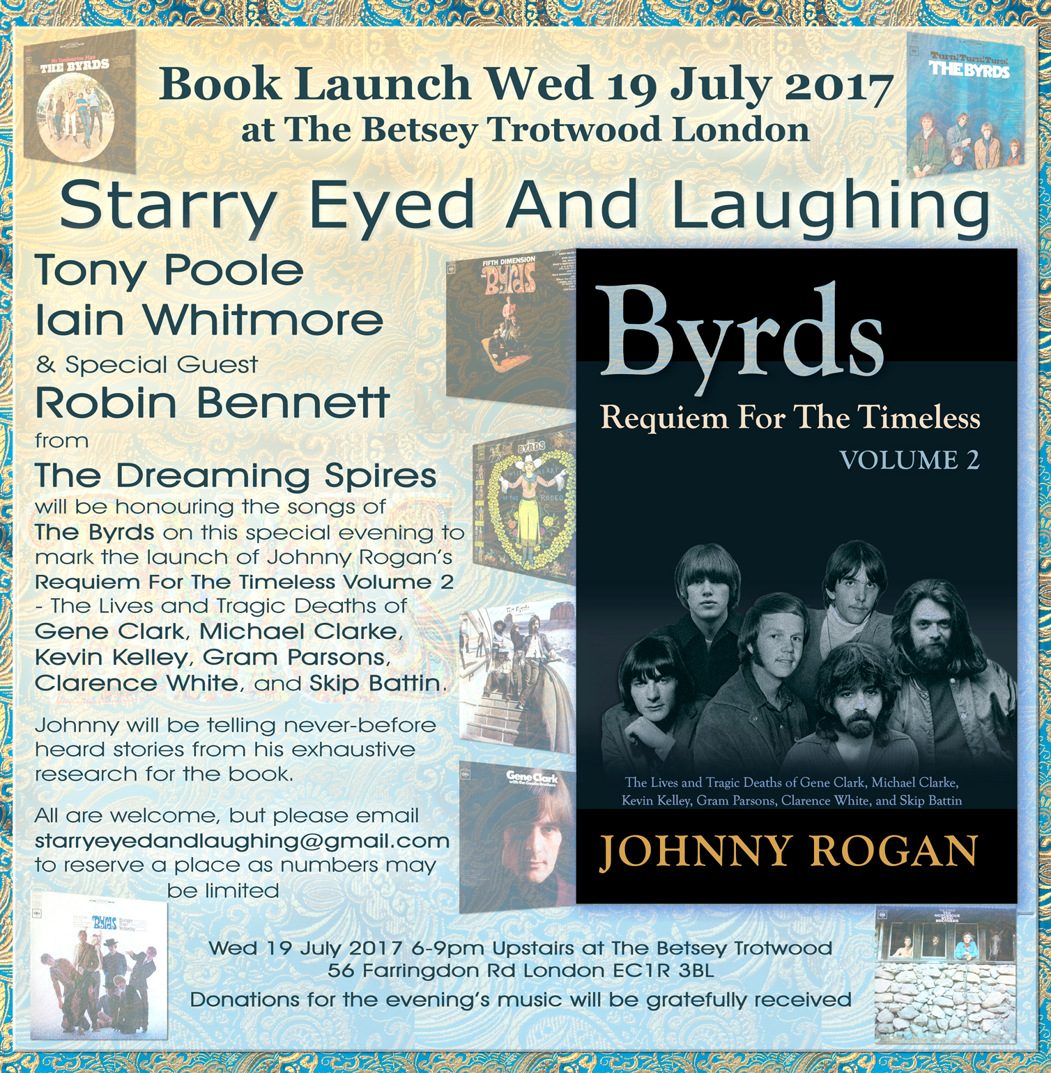 BYRDS FLYGHT: Requiem For The Timeless Vol. 2 by Johnny Rogan - Book ...