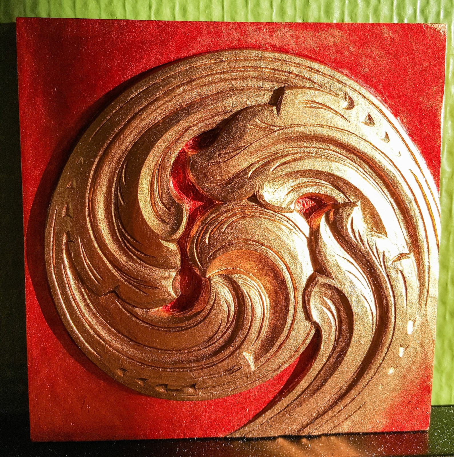 Bygdekunst av Mari Ormberg: Enkelt ornament i akantus