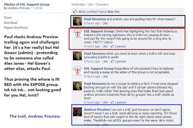 EDL AdminHijacked: Hel Gower losing her plot and attacking patriots