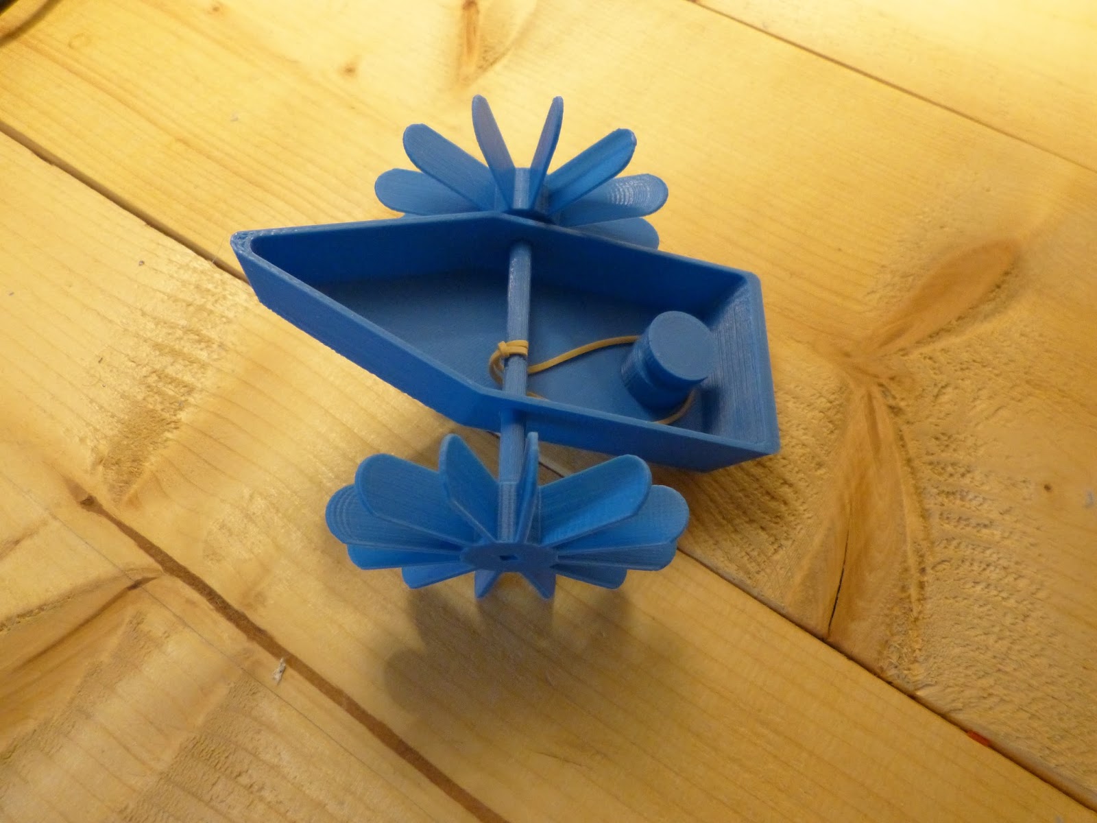 Peddle wheel boat (3D printed)