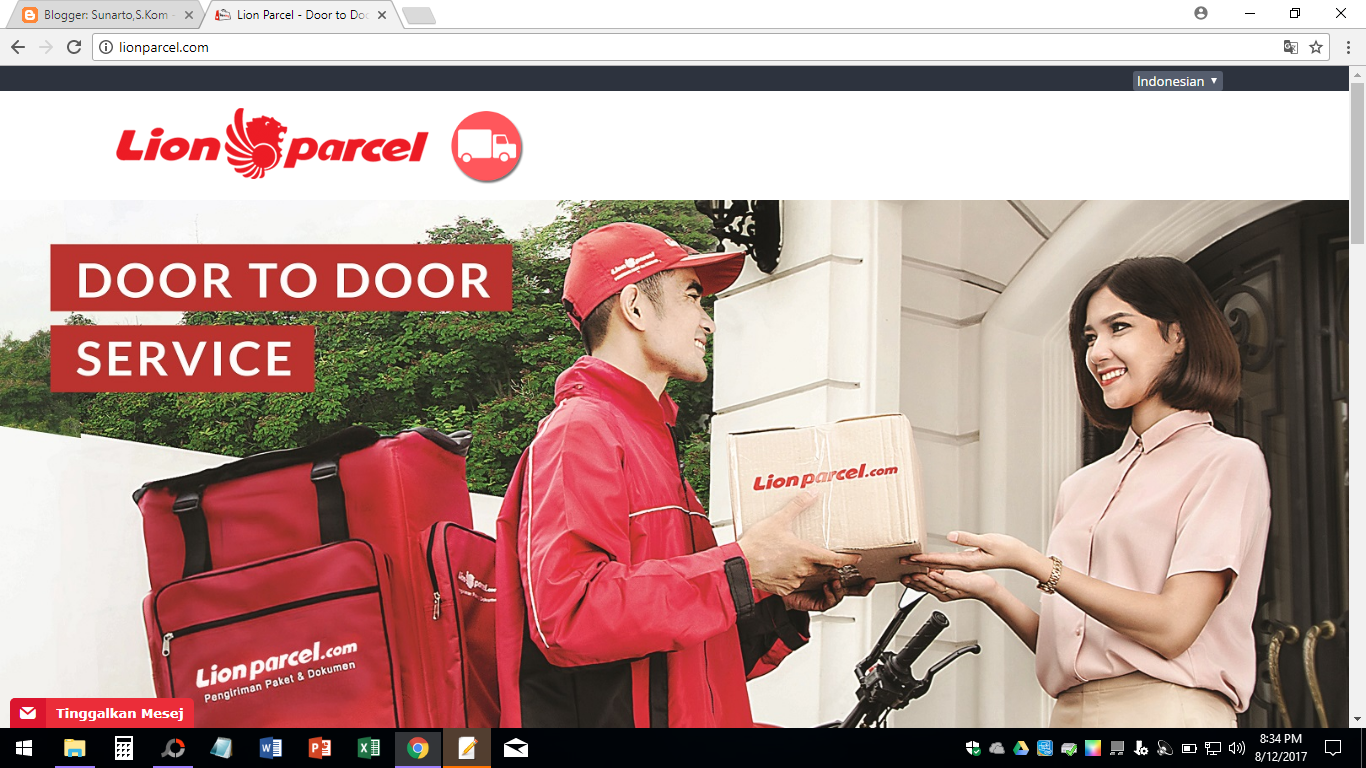 Lacak Pengiriman Lion Parcel | Sunarto,S.Kom