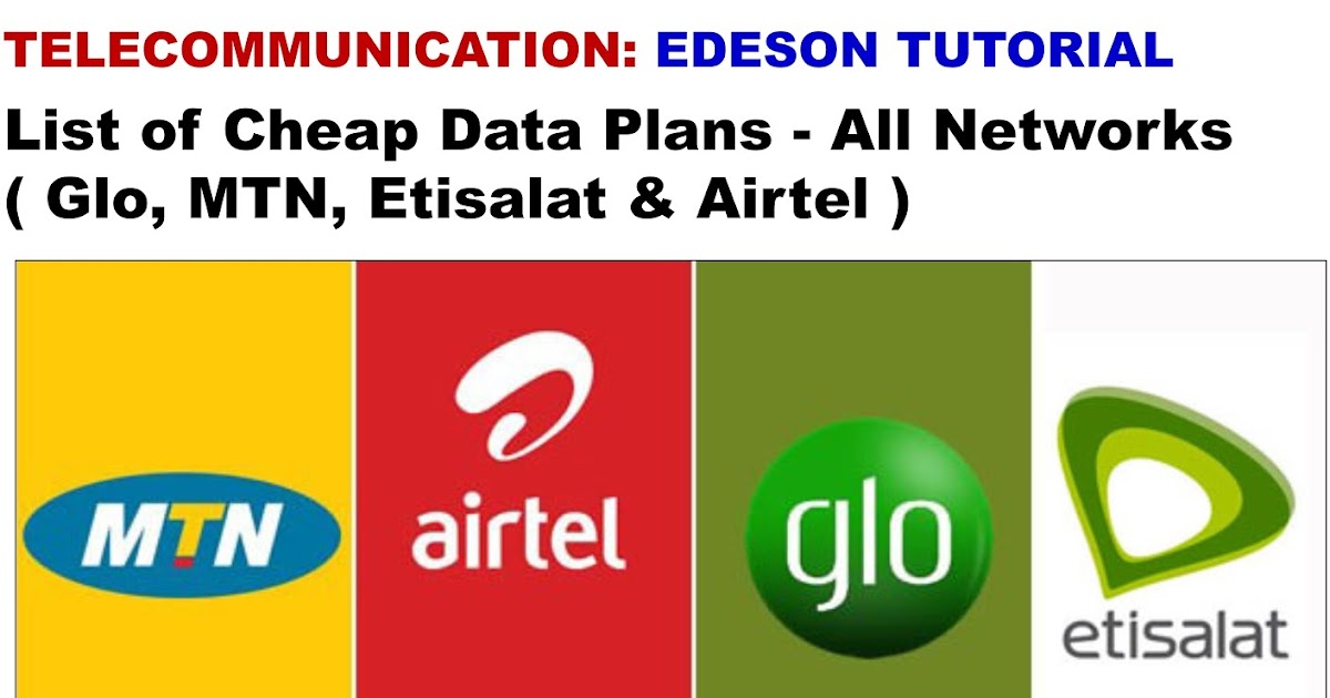 Edeson Online News: INFO: List of Cheap Data Plans - All Networks ( Glo ...