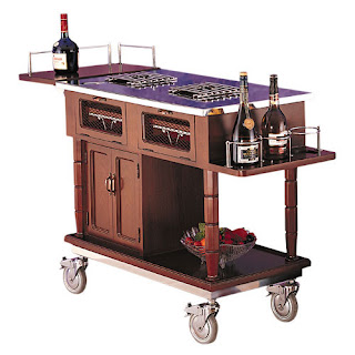 TROLLEYS - GUERIDON OR FLAMBE TROLLEY ~ Bartenders Blog