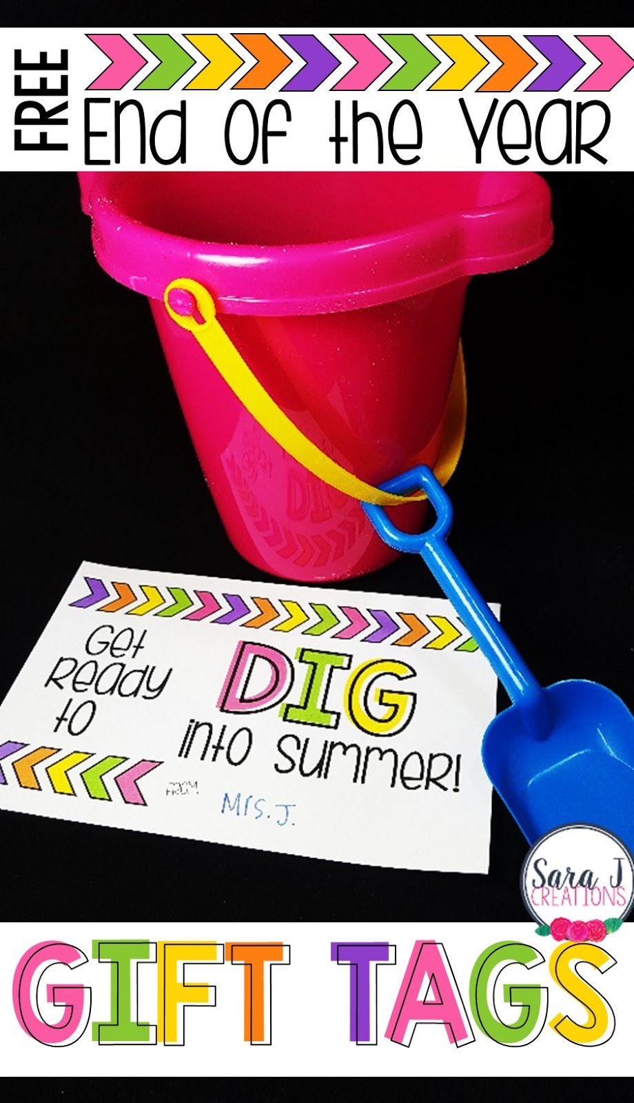 10 Free End of the Year Student Gift Tags | Sara J Creations