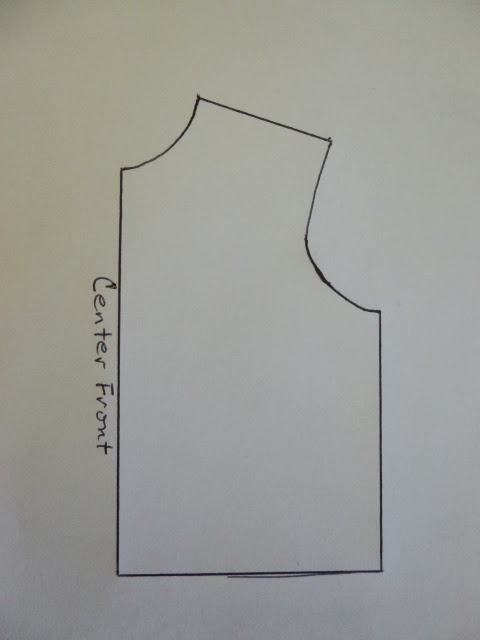 Rhonda's Creative Life: Drafting The Front Fitted Bodice, Adding Darts