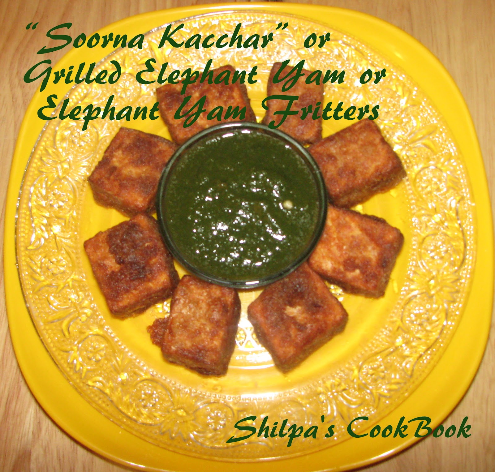 Cook Book: "Soorna Kacchar" or Grilled Elephant Yam or Elephant Yam ...