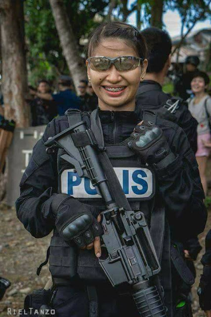 Stunningly Gorgeous Policewoman Joins PNP SWAT Training - PH Trending