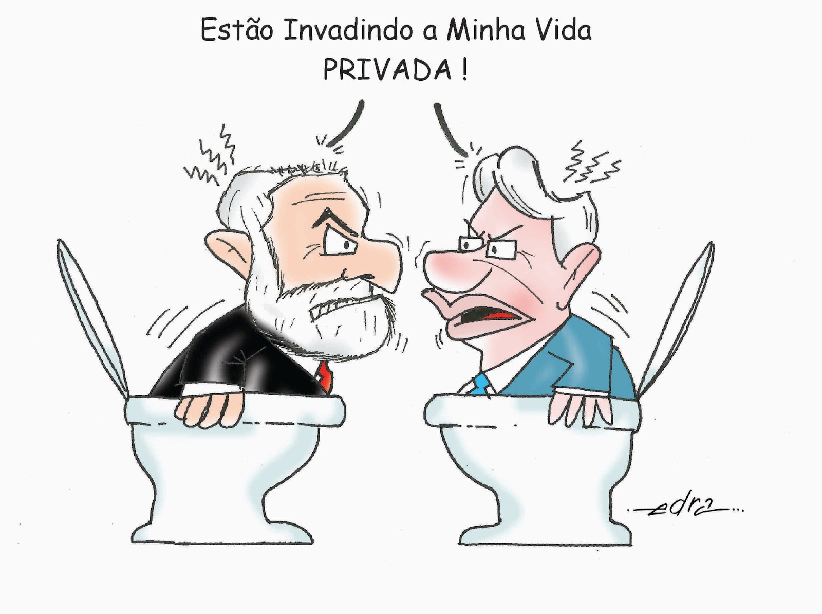 Charges do EDRA: A Vida Privada de Lula e Fernando Henrique Cardoso