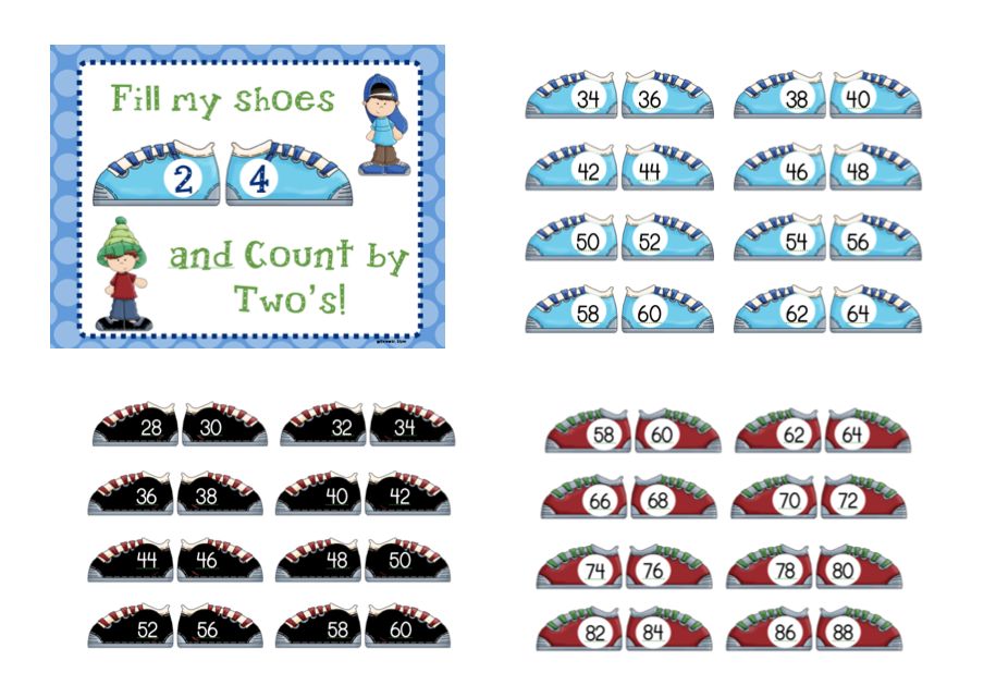 Welcome to Kinderglynn: Fill My Shoes and Count By 2's