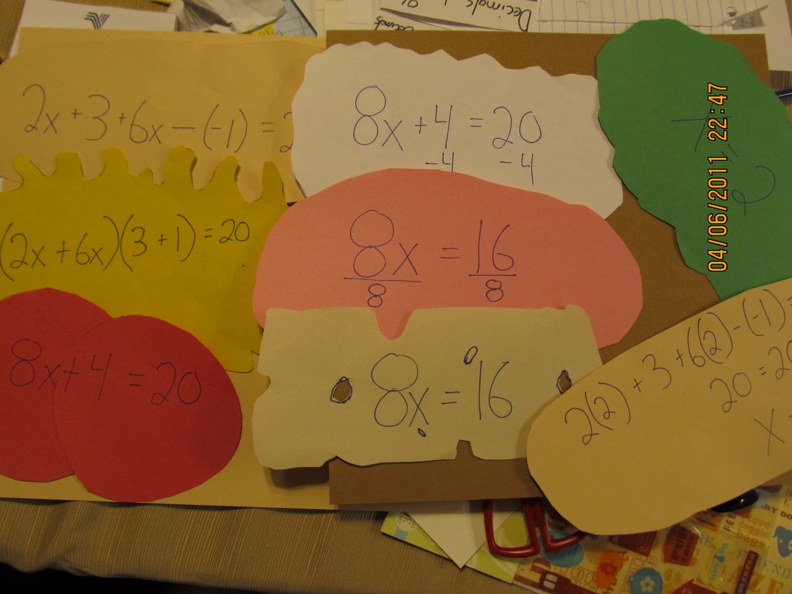 Hands On Math: Equation Sandwich Anyone? How to eat Algebra