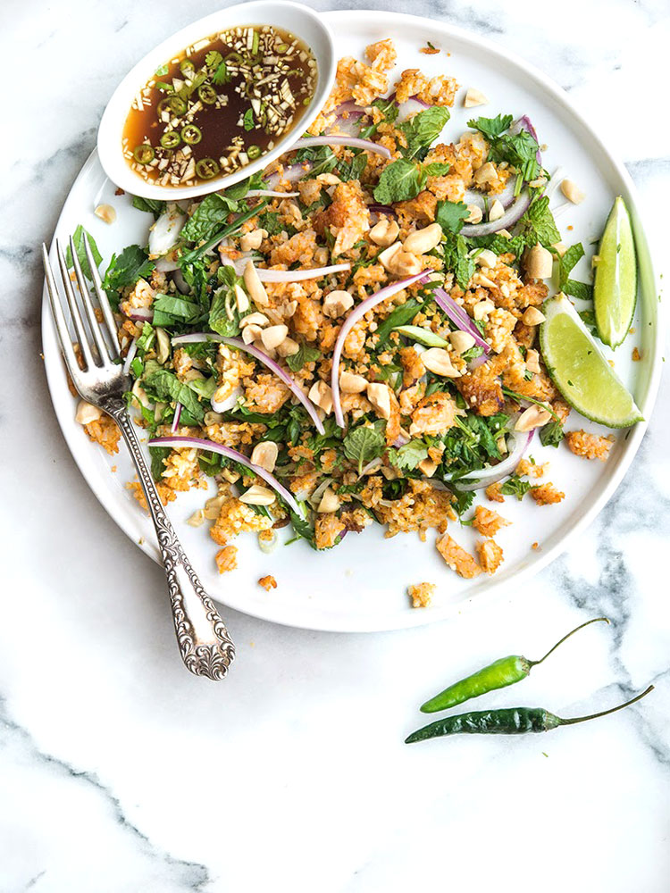 Crispy Rice Salad - WILD GREENS & SARDINES