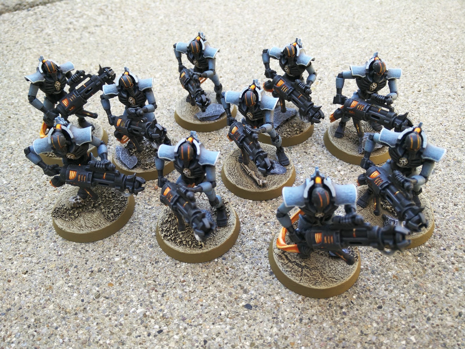 Necron Army Work in Progress pics: Tesla Immortals Done!