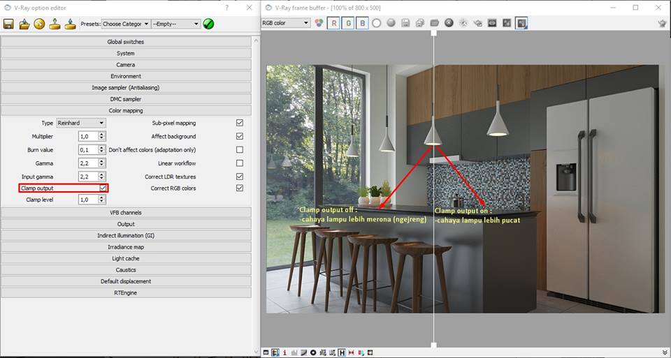 SETTING VRAY OPTIONS SKETCHUP Versi Dedi Tan | Link Studio Design