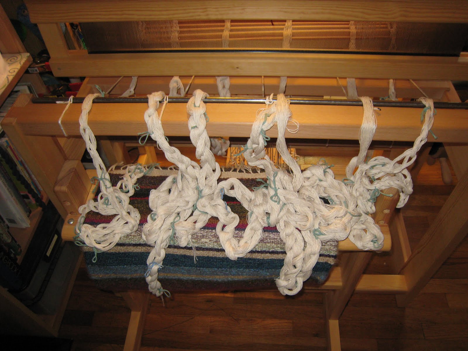 MadCityMike's Blog: "Warping The Oxaback Floor Loom Again......."